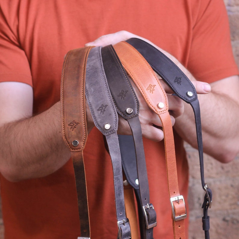 Personalized Pro Leather Camera Straps Custom Distressed | Etsy