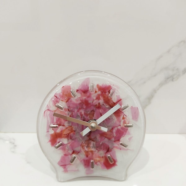Fused Glass Clock - Etsy