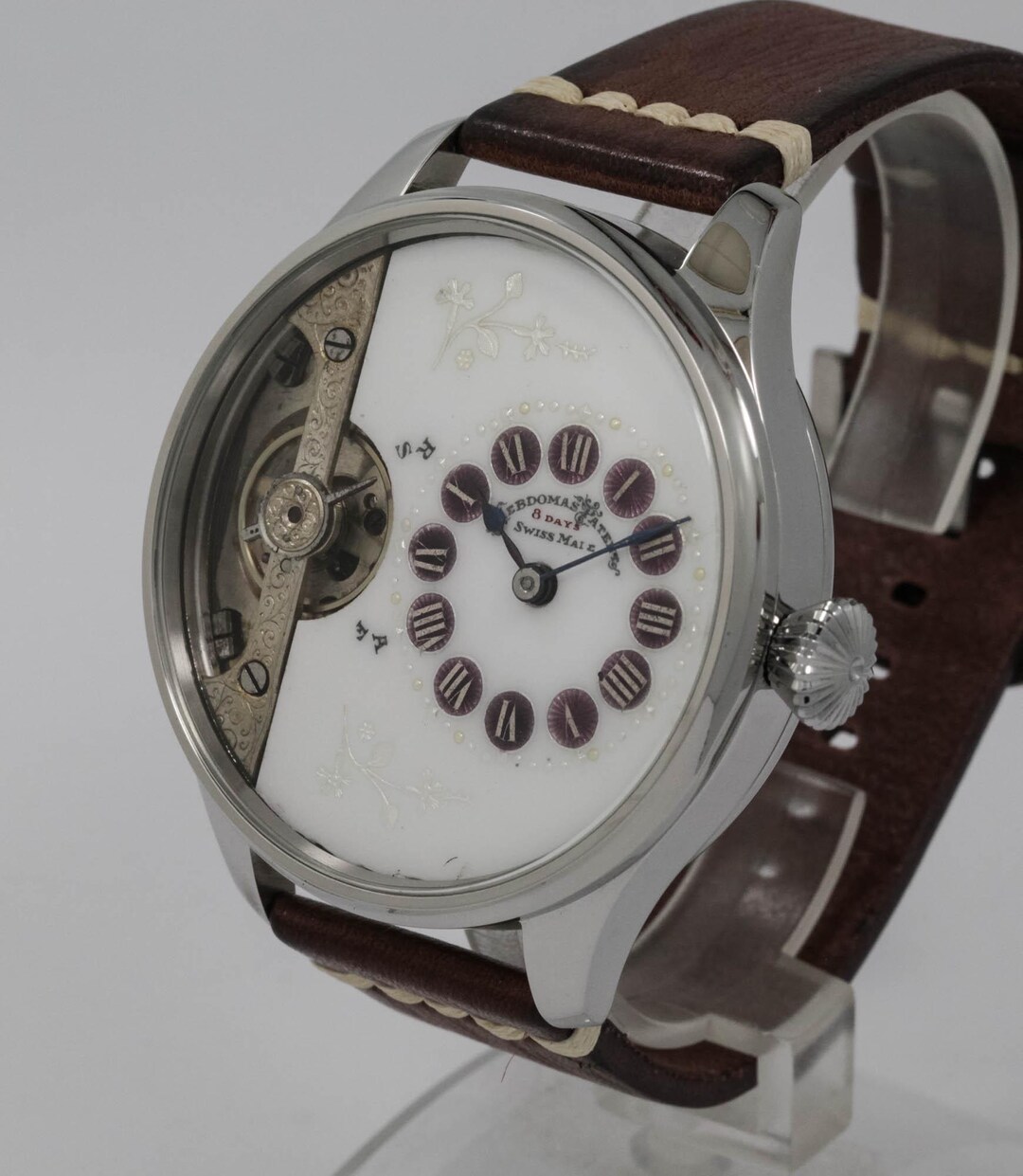 Hebdomas 8 Days Marriage Men's Watch Mechanical Movement , Metal Dial ...