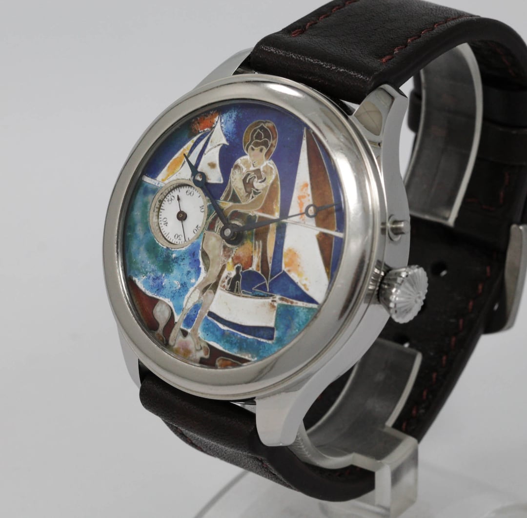 Watch With a Cloisonne Enamel Dial With 1907 Vacheron Constantin ...