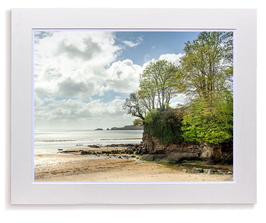 Coppet Hall Saundersfoot Bay Pembrokeshire mounted print - Etsy.de