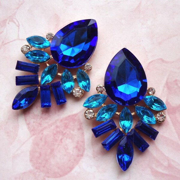 Blue Green Earrings - Etsy