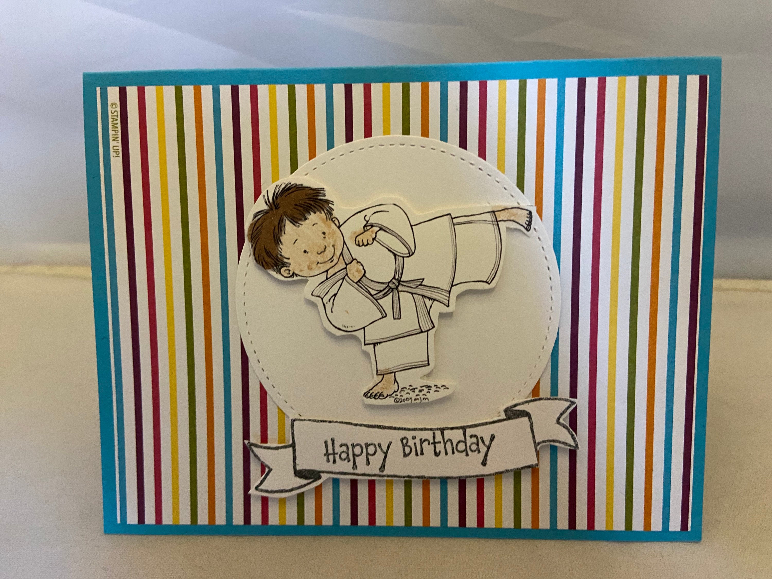 Karate Birthday Card - Etsy
