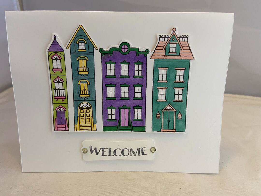 Welcome Blank Note Card - Etsy