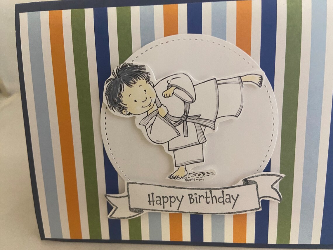 Karate Birthday Card - Etsy