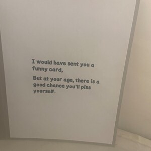 Funny Birthday Card - Bladder Control Issues - Etsy