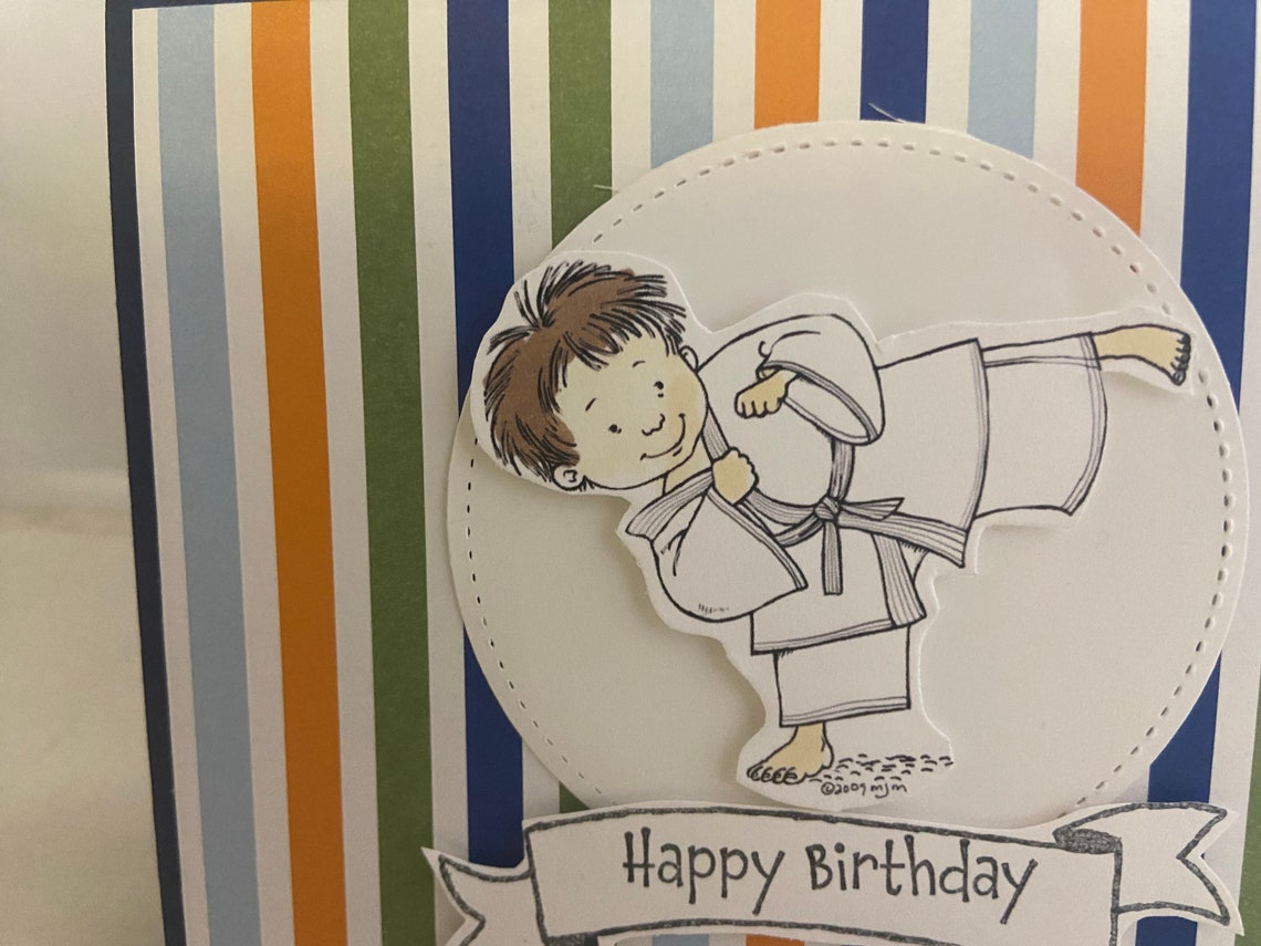 Karate Birthday Card - Etsy