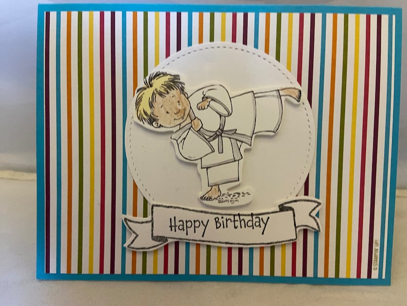 Karate Birthday Card - Etsy