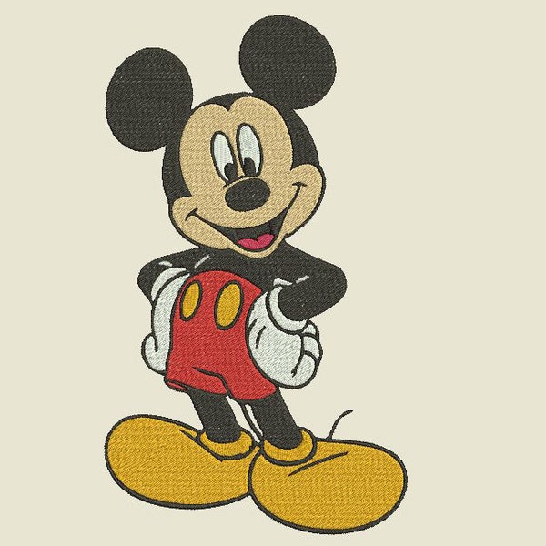 Mickey Mouse Embroidery Design - Etsy