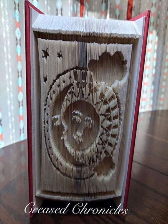 Sun and Moon Combination Book Folding Pattern | Etsy