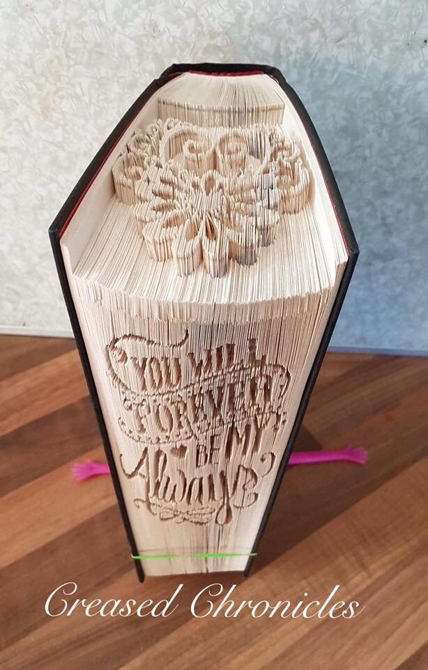 You Will Forever Be My Always Double Fold Book Folding Pattern - Etsy