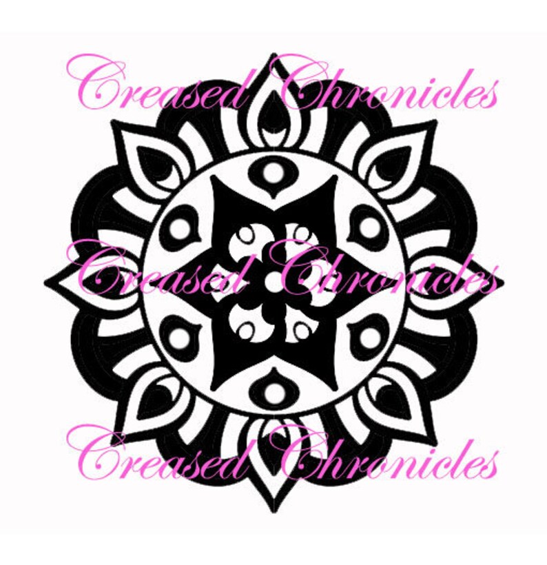 Mandala 1 Combination Fold Book Folding Pattern - Etsy