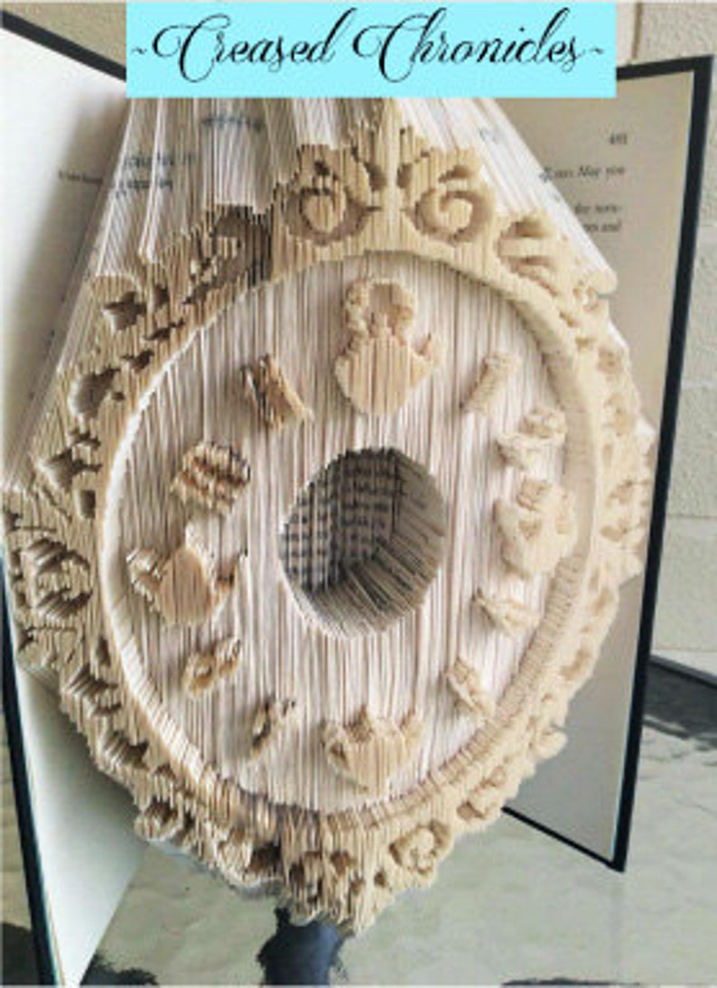 Teapot Clock Book Folding Pattern | Etsy