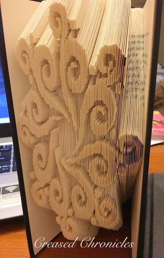 Nouveau Swirl Book Folding Pattern - Etsy