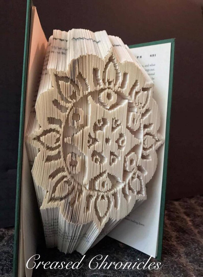 Mandala 1 Combination Fold Book Folding Pattern | Etsy