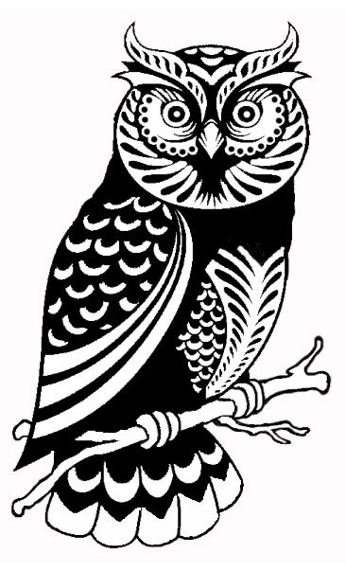 Owl Book Folding Pattern (intricate) - Etsy