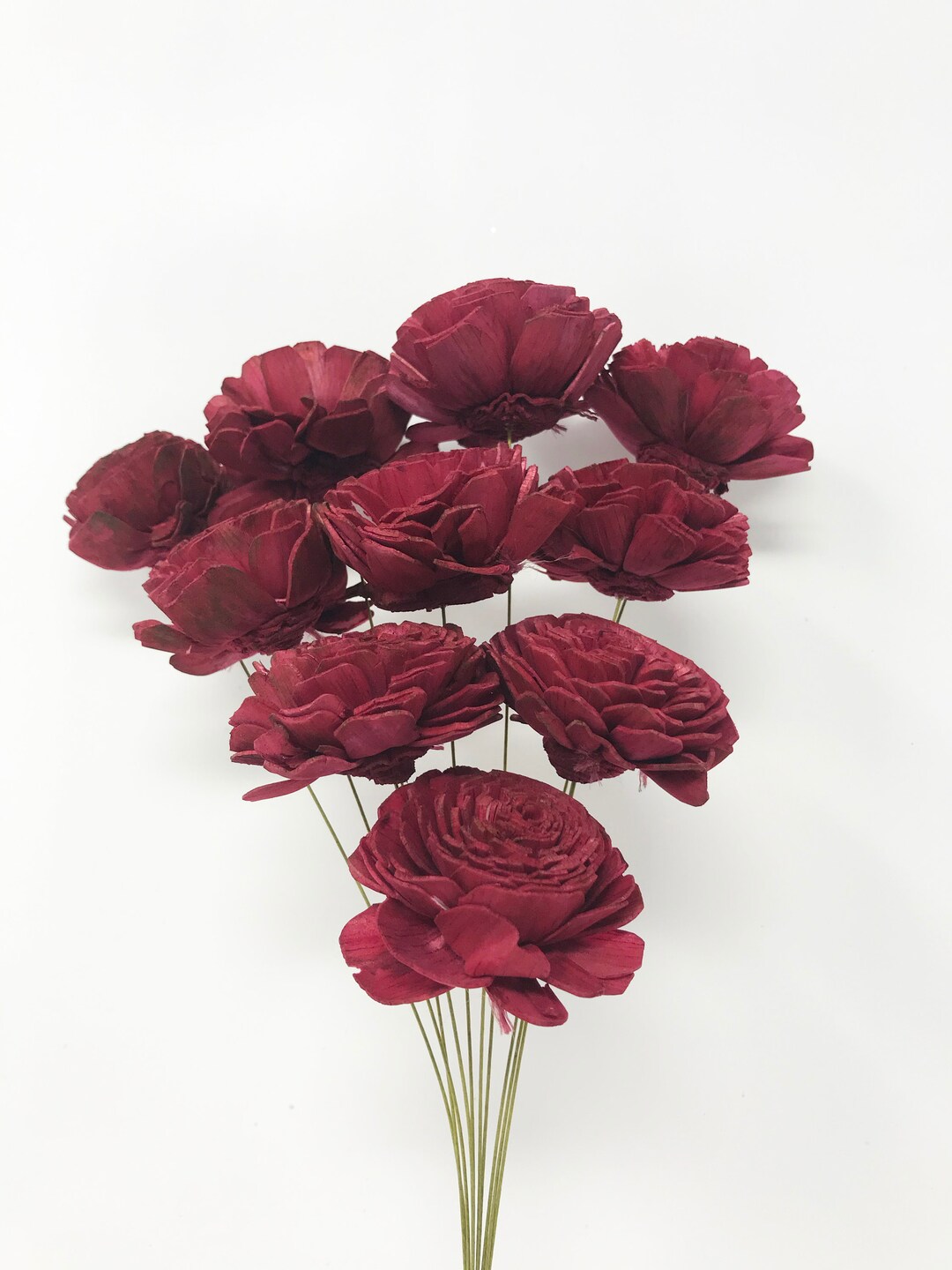 Handcrafted Artificial Sola Roses Elegant Eternal Blooms for Gifts 10pc ...