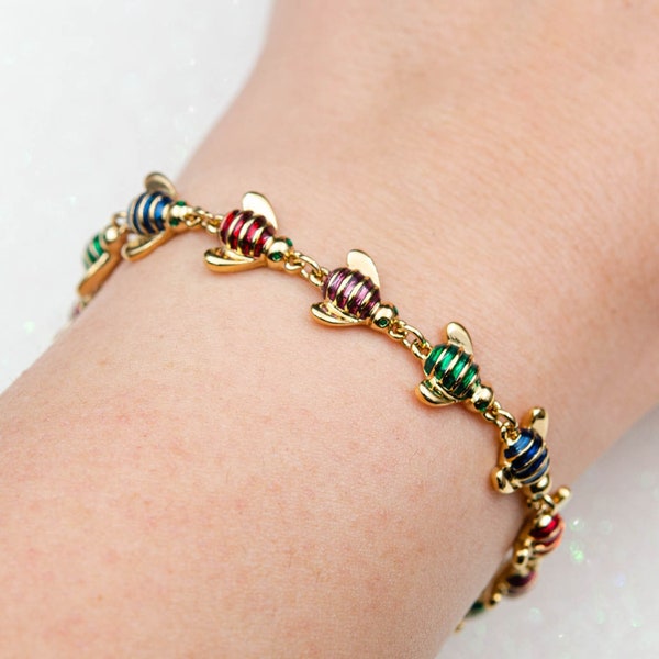 Joan Rivers Ladybug Bracelet - Etsy