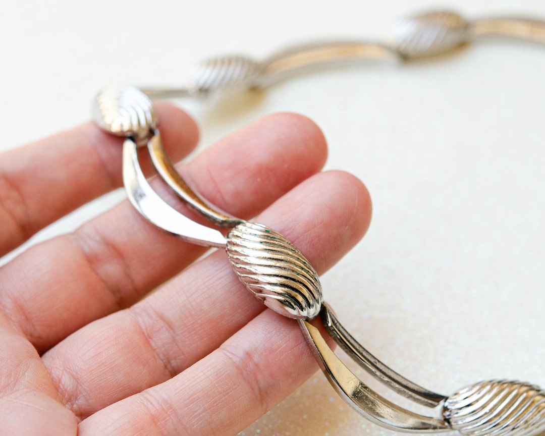 Vintage Tara Necklace Silver Festoon Necklace Chunky Station Choker - Etsy