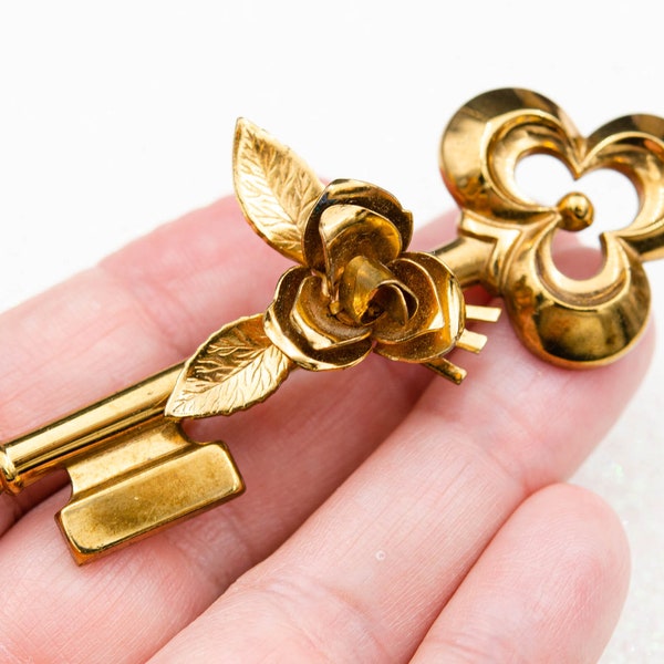 Key Brooch - Etsy