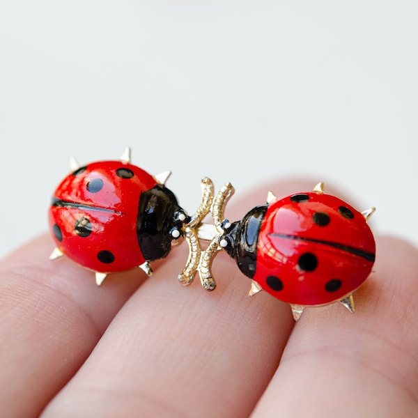 Ladybird Brooch - Etsy