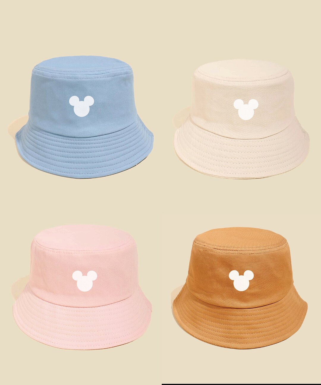 Mickey Bucket Hat Disney Bucket Hat 90s Disney Mickey Hats Mickey Head ...