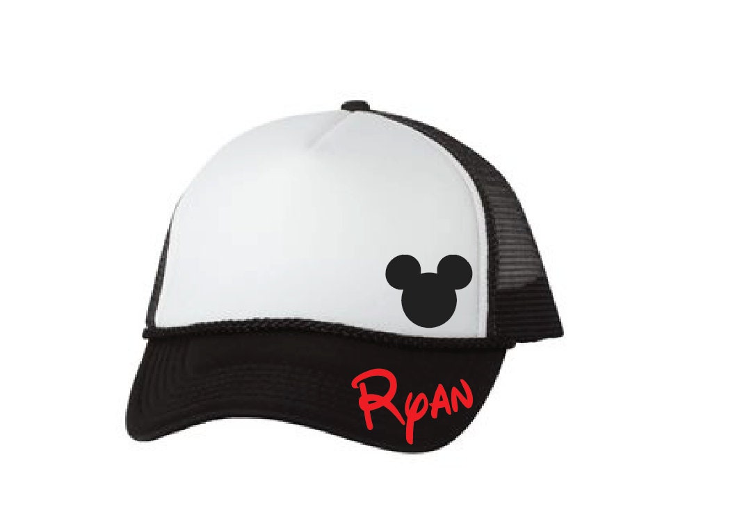 Disney Minnie Trucker Hats - Mom and Son Caps - Trucker Hat With Name ...
