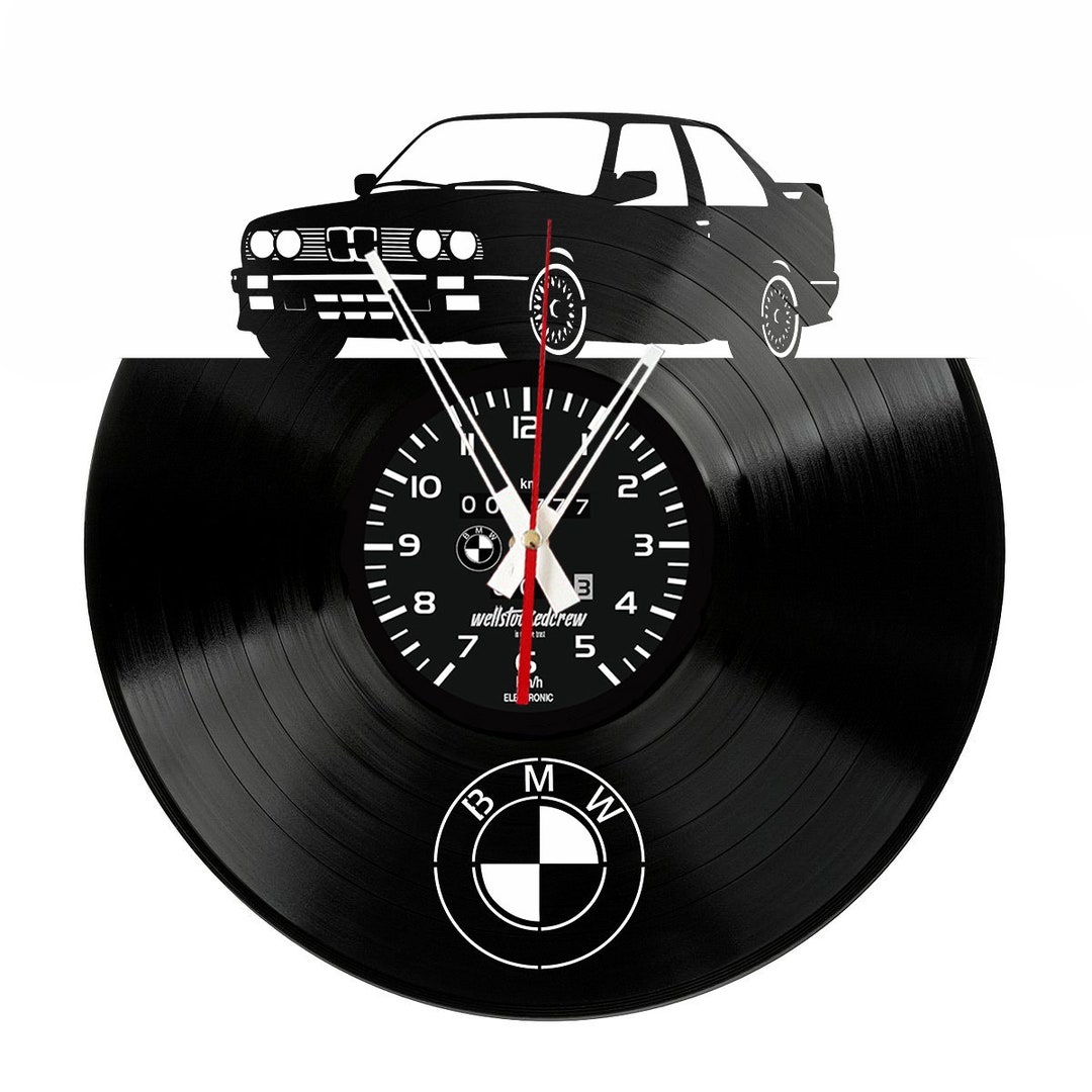 Vinyl Record Clock Car, BMW, Wall Art for Auto Lover, Gift for Car ...