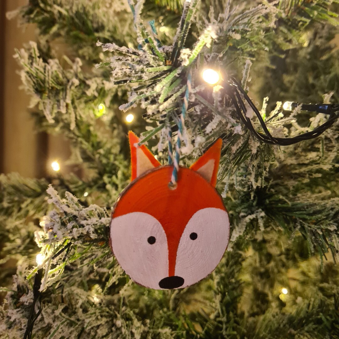 Fox Christmas Tree Ornament Fox Christmas Tree Decoartion - Etsy