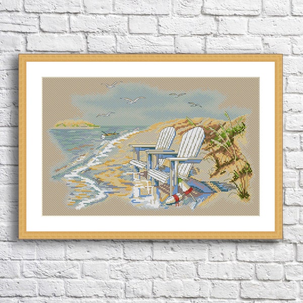 Beach Needlepoint - Etsy