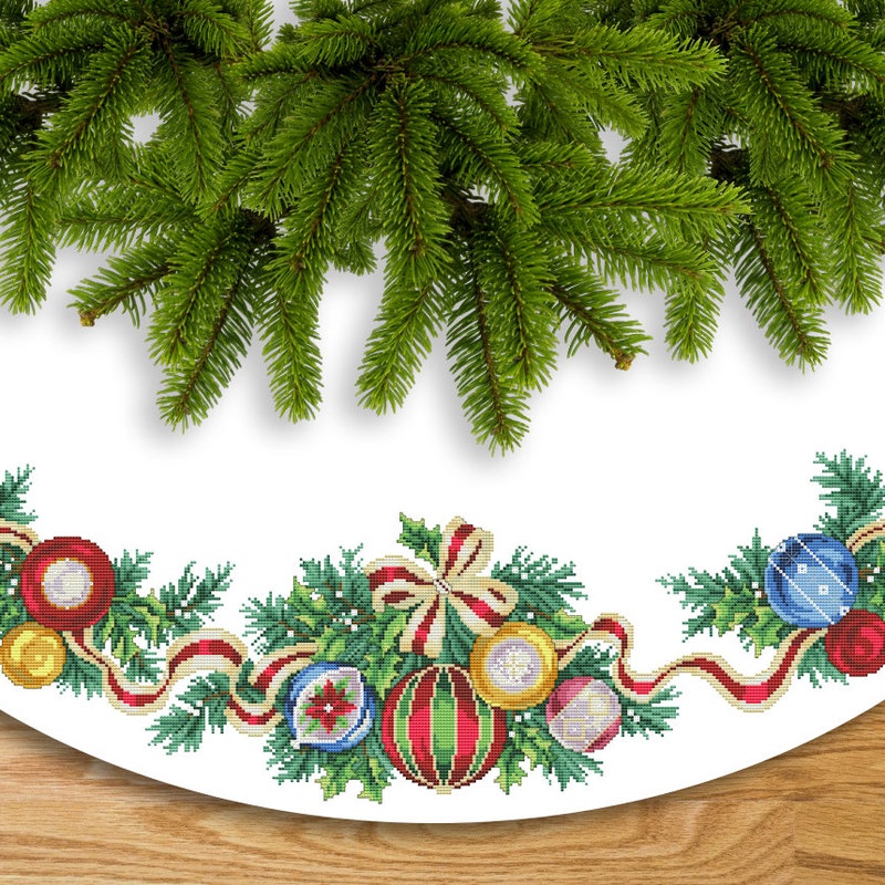 Tree Skirt Hand Stitched - Etsy