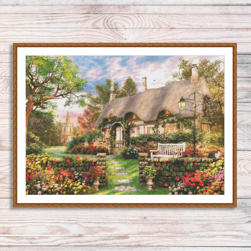 Cottage Cross Stitch - Etsy