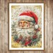 Santa Claus's Smile Christmas Cross Stitch Pattern Santa's Face Hand ...