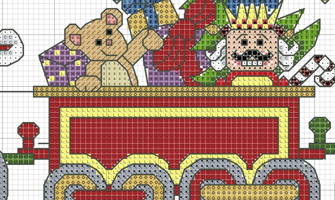 Santa's Train Christmas Cross Stitch Pattern Modern - Etsy