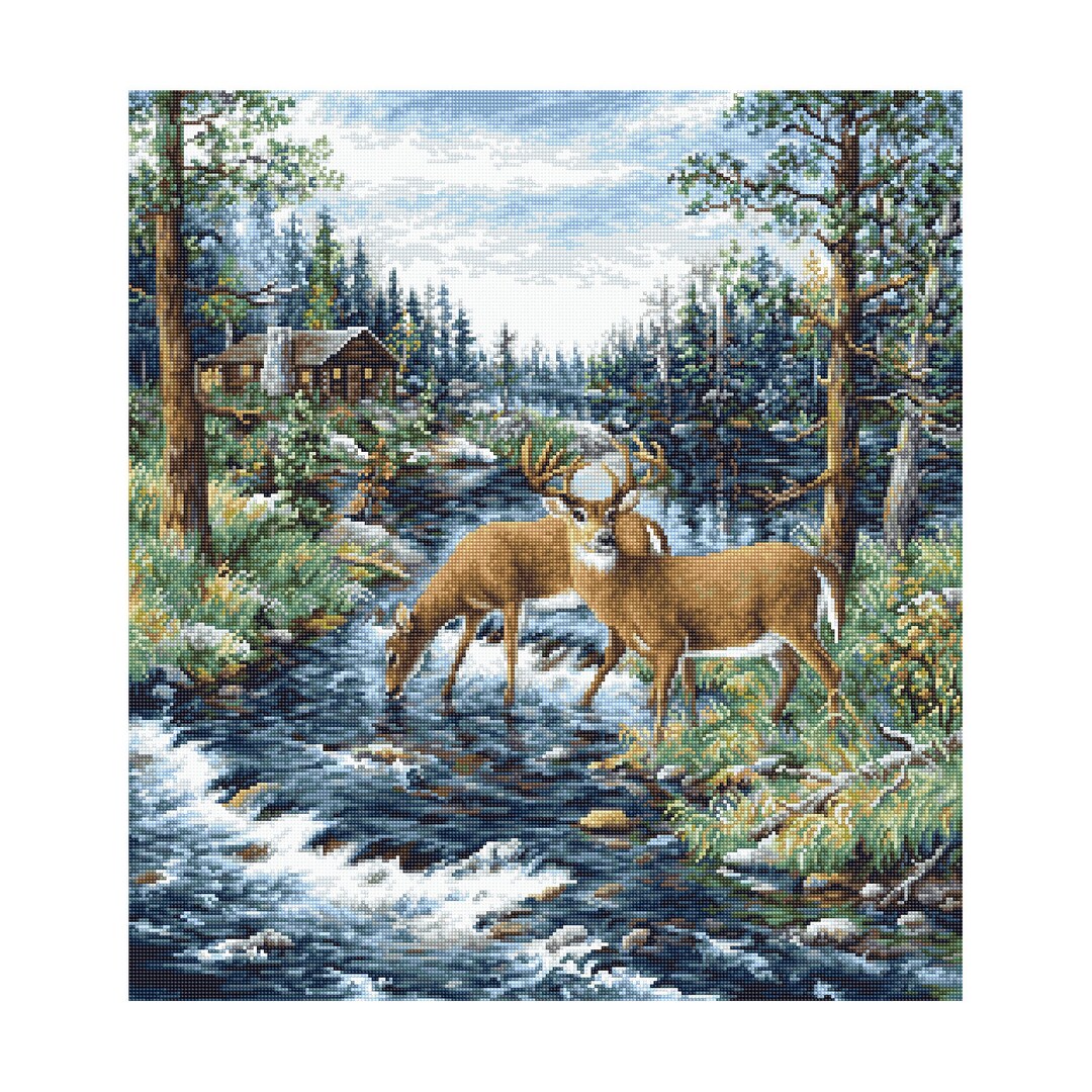 Quiet Morning Gobelin Tapestry Kit Deer Mountain River Gobelin Stitch ...