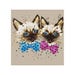 Two Cats Counted Cross Stitch Kit Cats Counted Cross Stitch - Etsy