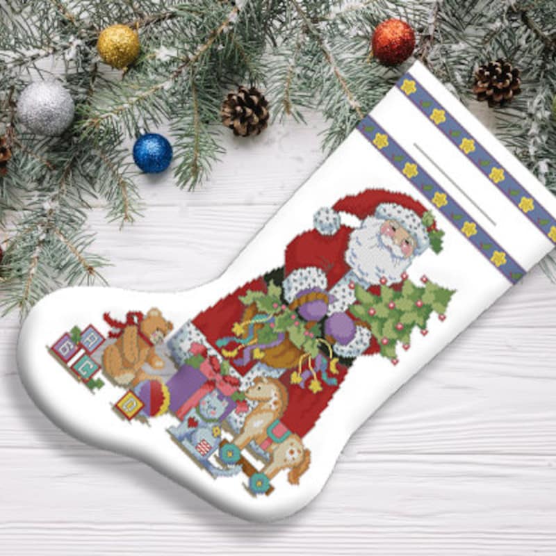 Cross Stitch Stocking Pattern - Etsy