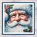 Santa's Face Christmas Cross Stitch Pattern Santa Claus's Smile Hand ...