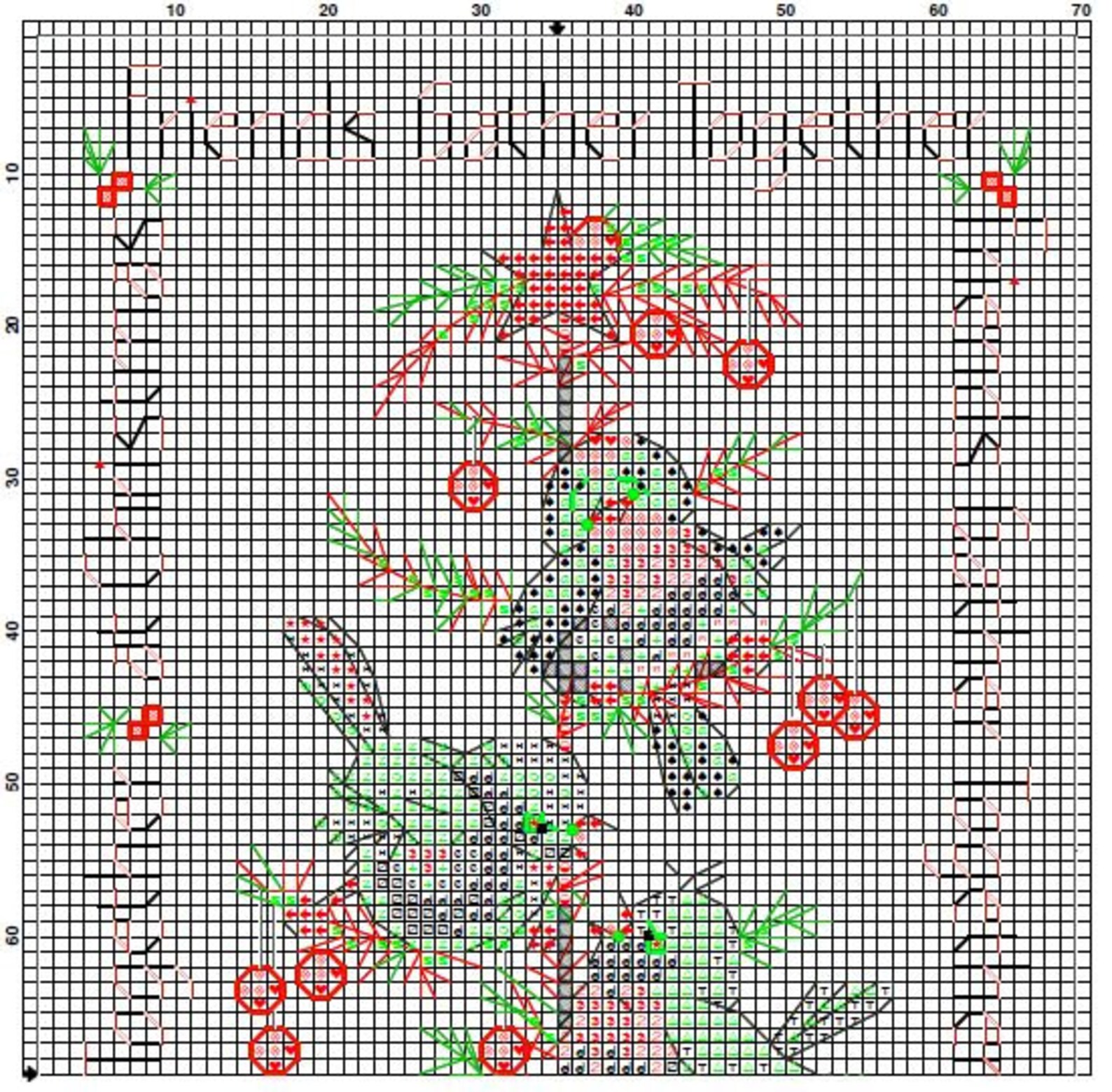 Christmas Banner Friends Gather Counted Cross Stitch Bird | Etsy