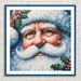 Santa's Face Christmas Cross Stitch Pattern Santa Claus's Smile Hand ...