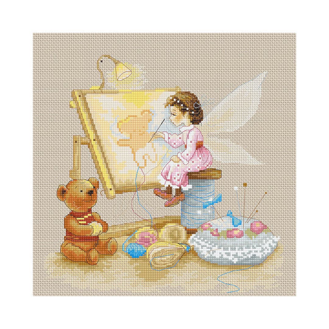 Fairy Artist Cross Stitch Kit Luca-s Kits Cross Stitch Modern Decor ...