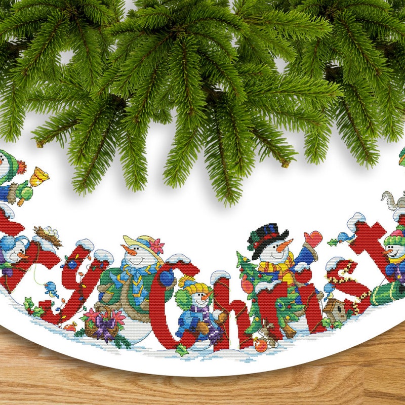 Tree Skirts With Snowmen - Etsy
