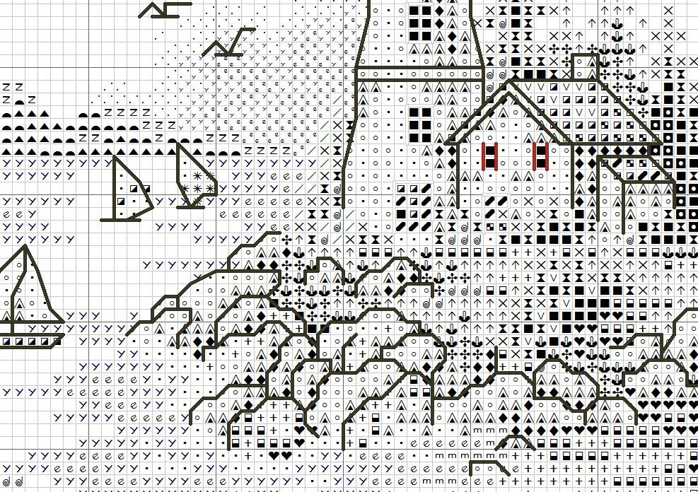 Summer on the Beach Cross Stitch Pattern Digital Pattern | Etsy