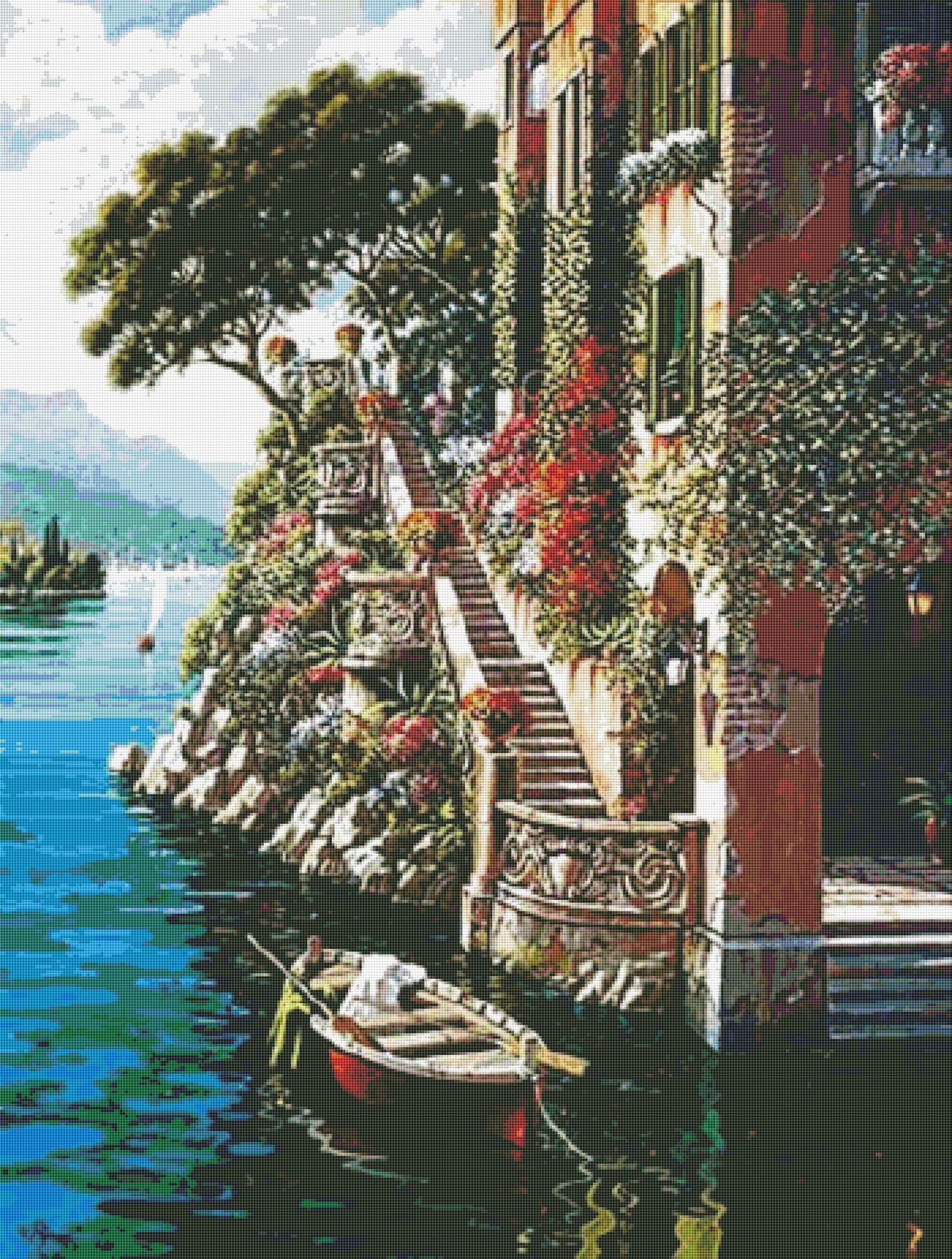 Flowering Venice Counted Cross Stitch Pattern Digital Pattern - Etsy