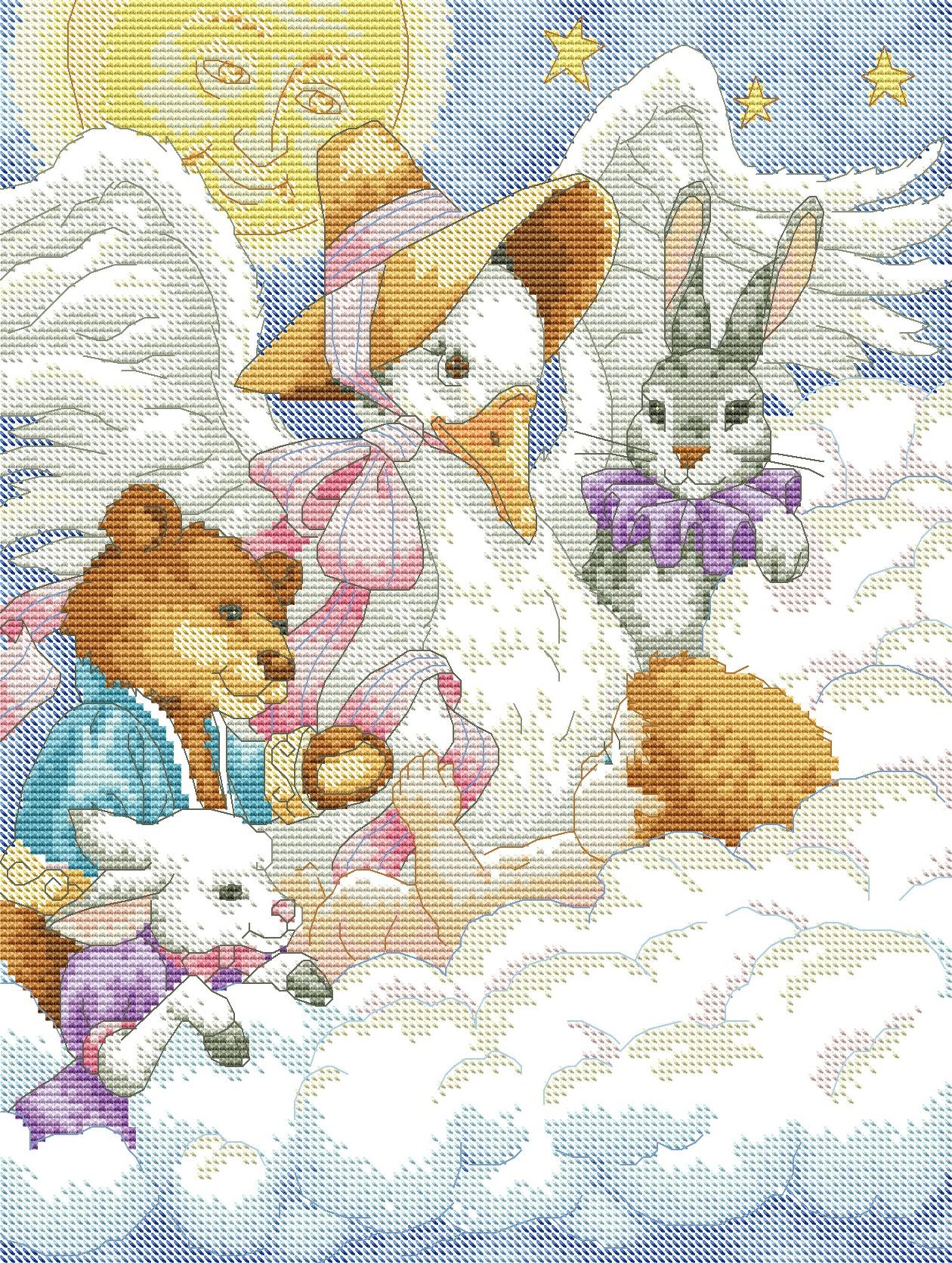 Cross Stitch Pattern Mother Goose Xstitch Pattern Newborn - Etsy