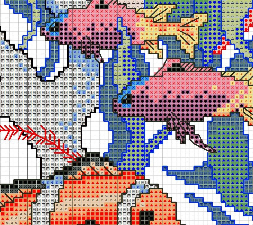 Deep Sea Fish Cross Stitch Pattern PDF Digital Pattern Fish - Etsy