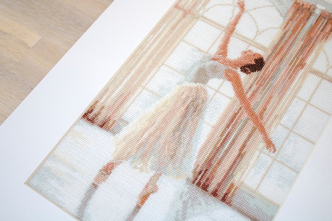 Counted Cross Stitch Kit Ballerina Dancer Hand Embroidery Needlepoint ...