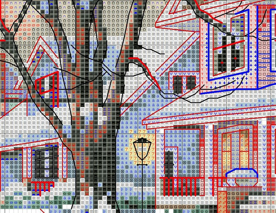 Winter on Main Street Counted Cross Stitch Pattern Christmas Village ...