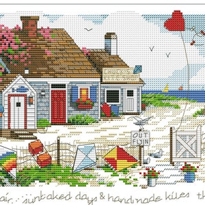 The Magic of Summer Cross Stitch Pattern Modern Home Decor Beach ...