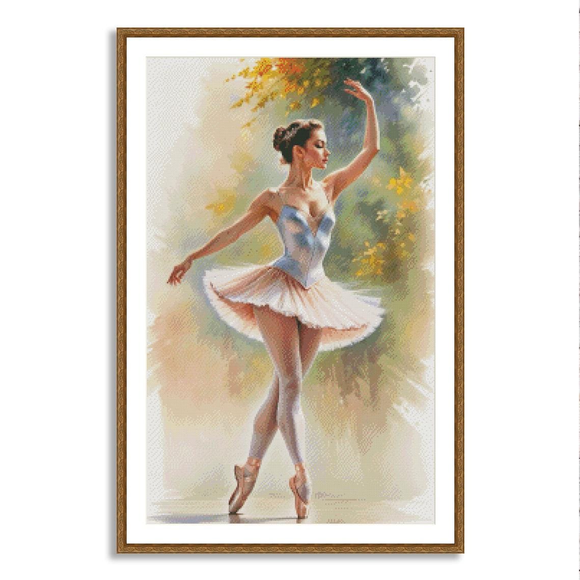 Ballet Dancer Cross Stitch Pattern Digital Pattern Modern Wall Decor ...